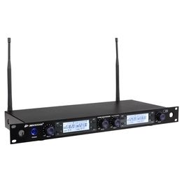 JB Systems HF-PRO QUAD RECEIVER - Vierfacher "TRUE DIVERSITY" drahtloser Mikrofonempf&auml;nger