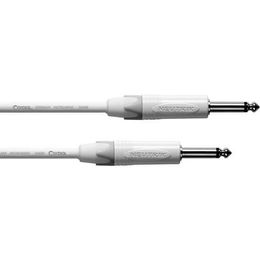 Cordial ENCORE CXI 6 PP-SNOW - 6,0 m, Snow-Kabel, NEUTRIK 2 x Klinke 6,3 mm mono weiss
