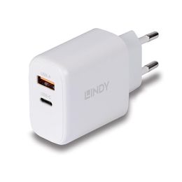 Lindy 73428 - 65W USB Typ A & C GaN Charger, USB-Ladeger&auml;t
