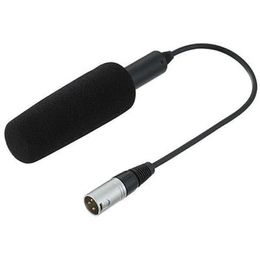 Panasonic Elektret-Mikrofon mit Super-Richtcharakteristik (48V Phantomspeisung / XLR-Ausgang) - in schwarz