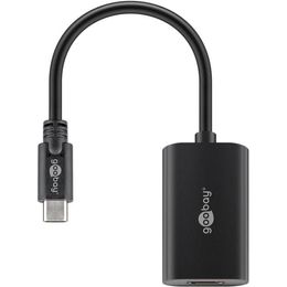 goobay USB-C -Adapter HDMI 4k60Hz, schwarz, 0.2 m - USB-C -Stecker > HDMI -Buchse (Typ A)