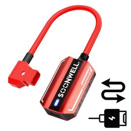 SOONWELL PD100, Multifunktionaler D-Tap auf USB-C Adapter f&uuml;r mobile Stromversorgung