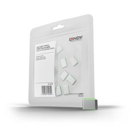 Lindy 40438 USB Typ C Port Schloss, gr&uuml;n, 10 St&uuml;ck - 10 USB Typ C Port Schl&ouml;sser zum