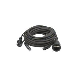 DAP-Audio DAP FP-09 AUDIO Power/Signal Kabel Schutzkontakt M zu F & XLR-F zu XLR-M, 20m, schwarz