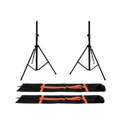 Omnitronic Set 2x BS-2 EU Boxenhochst&auml;nder + 2x Tragetasche