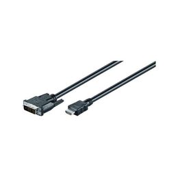 goobay HDMI / DVI-D Kabel 5,0 Meter lose Ware, 19pol. HDMI-Stecker>DVI-D (18+1) Stecker