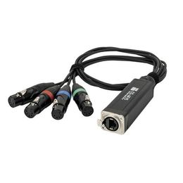 Showgear CS-4F/5 - 4-channel DMX shuttle snake via network cable