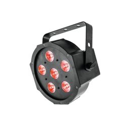 Eurolite LED SLS-6 TCL Spot, Flacher Scheinwerfer mit 6 x 8-W-3in1-LED mit RGB-Farbmischung