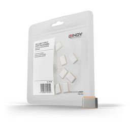 Lindy 40440 USB Typ C Port Schloss, orange, 10 St&uuml;ck - 10 USB Typ C Port Schl&ouml;sser zu