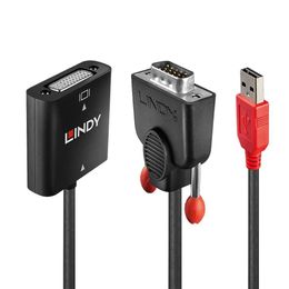 Lindy 38184 VGA auf DVI-D Konverter - Zum Anschluss einer VGA-Quelle an einem DVI Dis