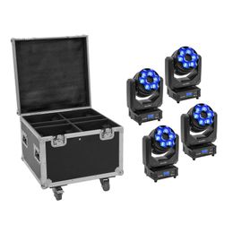 Eurolite Set 4x LED TMH-H240 Beam/Wash/Flowereffek