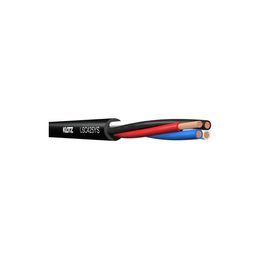 Klotz 4x2.5 mm&sup2; Multicore Lautsprecherkabel, PVC - schwarz - 200 meter Rolle