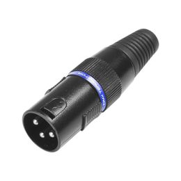 Adam Hall ah Connectors 3 STAR DMX T 3 - XLR Stecker 3-Pol - mit Abschlusswiderstand