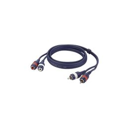DAP-Audio FL27 - 2 RCA Male L/R > 2 RCA Female L/R 6 m