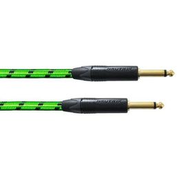 Cordial BLACKLIGHT EDITON 6 PP-G, 6,0m, Klinke 6,3, NEUTRIK 2 x Klinke mono schwarz gold