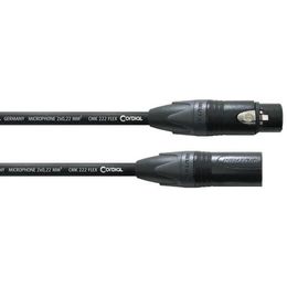 Cordial PEAK CPM 3 FM-FLEX - 3,0 m, NEUTRIK XLR female schwarz / XLR male schwarz