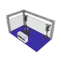 Alutruss Traversenset QUADLOCK 6082 L-Form 7x4x3,5m (BxTxH)