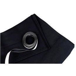 Showtec Skirt for Stage-elements, Skirting, 6m(b)x80cm(h), schwarz, ungefaltet