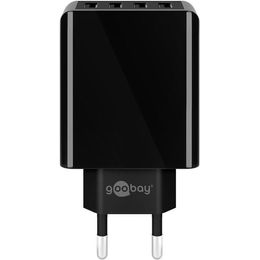 goobay 4-fach USB-Ladeger&auml;t (30W) schwarz