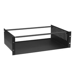 Adam Hall ah 19" Parts RACK TRAY 04 CLAMP - 19" Rackwanne 4HE - mit Stahlklemmen