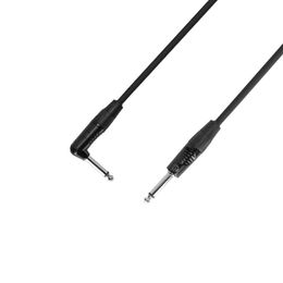 Adam Hall ah Cables 4 STAR IPR 0450 - Instrumentenkabel - Rean Winkelklinke TS x Klinke TS - 4,5 m