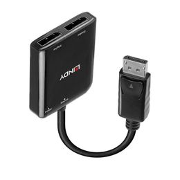 Lindy 38430 - 2 Port DisplayPort 1.2 MST Hub