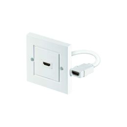goobay HDMI Wanddose 1 x HDMI-Buchse, Geschirmt