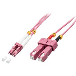 Lindy 46365 LWL-Duplexkabel LC/SC OM4 15m - 50/125&mu;m, Multimode