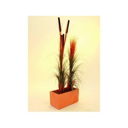 EUROPALMS Schilfgras hellbraun ohne Rohrkolben 127cm, Kunstpflanze
