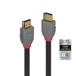 Lindy 36951 0.5m Ultra High Speed HDMI Kabel, Anthra Line - HDMI Stecker an Stecker