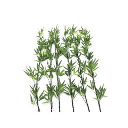 EUROPALMS Bambusstab mit Bl&auml;ttern, 180cm, 6er Pack - Kunstpflanze