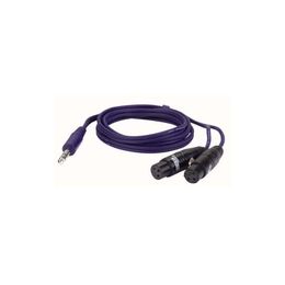 DAP-Audio Stereo Klinke 6,3mm auf 2x XLR Female, 150cm