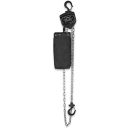 SAFETEX Stirnradflaschenzug 1000 kg, 11 m Kette, MIT Kettenspeicher, BLACKLINE