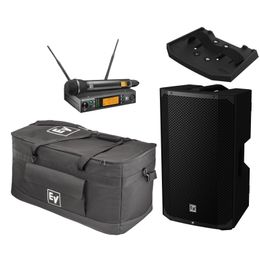 Electro-Voice EVERSE 12 Akku Bluetooth Lautsprecher inkl. Tray und RE3-ND76-8M Mikrofon Set und Tasche