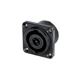 NEUTRIK NL8MPRXX -BAG- 8pol speakON Chassisstecker, schwarz