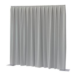 Wentex P&D Vorhang Dimout 7.67 oz/yd&sup2; - Hellgrau - 11' x 10' (B x H) - gewellt