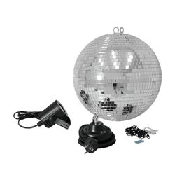 Eurolite LED 30cm Spiegelkugelset Motor + Kette LED 6000K kaltwei&szlig;