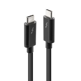 Lindy 41556 Thunderbolt 3 Kabel, 1m - USB Typ C Stecker / Stecker