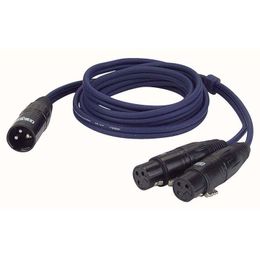DAP-Audio 1 XLR Male to 2 XLR Female 150 cm
