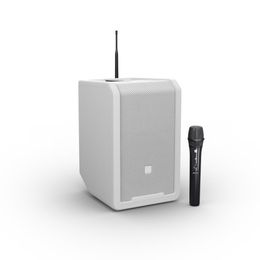 LD-Systems LD Systems ANNY 8 HHD B8 W - Tragbarer Bluetooth PA-Lautsprecher mit Akku, Mixer und 1x Funkmikrofon