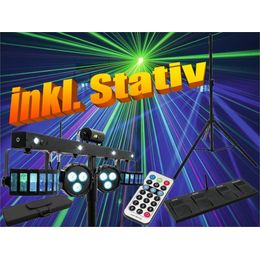 Eurolite LED KLS Laser Bar FX 2x Derbys + 2x Spots + 4x Strobe LEDs + Laser + STATIV