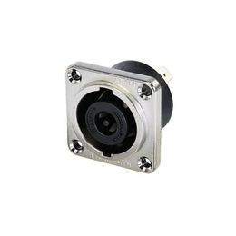 NEUTRIK NLT8MPXX - 8pol speakON STXX Chassisstecker, schwarz