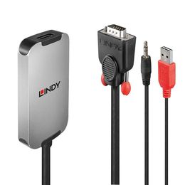 Lindy 38296 VGA auf DisplayPort 1.2 Konverter - Verbindet eine VGA-Quelle mit Audio m