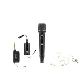 Omnitronic Set FAS TWO + Dyn. Funkmikrofon + BP + Headset 660-690MHz