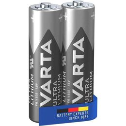 Varta Ultra Lithium FR6/AA (Mignon) (6106) - Lithium Batterie, 1,5 V