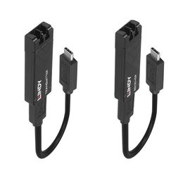 Lindy 43312 100m Fibre Optic USB 3.2 Typ C Extender - 100m USB 3.2 Gen 2 Verl&auml;ngerung