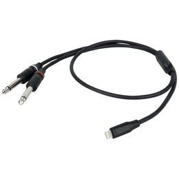 DAP-Audio DAP FL101 - Lightning auf 2 Mono Klinke L/R - 0,75 m