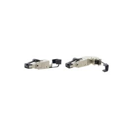 Kramer CON-FIELD-360 - Vor&ndash;Ort montierbarer 360 Grad geschirmter RJ&ndash;45 Stecker f&uuml;r CAT&ndash;Kabel - 10er Pack