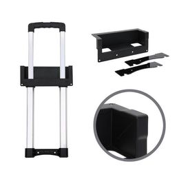 Adam Hall ah Hardware 3476021 - Versenkter Ausziehgriff 1 Auszug, schwarze Schale gekr&ouml;pft L&auml;nge 528 - 808 mm