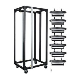 Showtec RainCover Transport Trolley + 7x RainCover Base